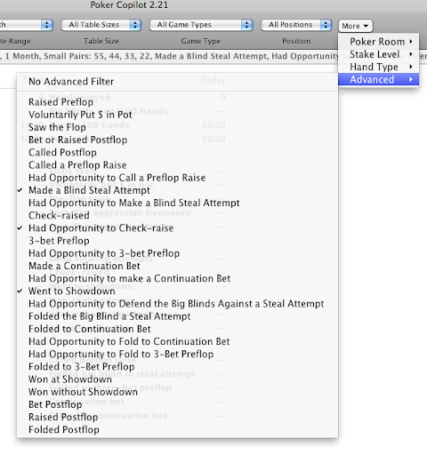 Advanced Filtering | Poker Copilot